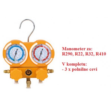 Manometer R290, R22, R32, R410